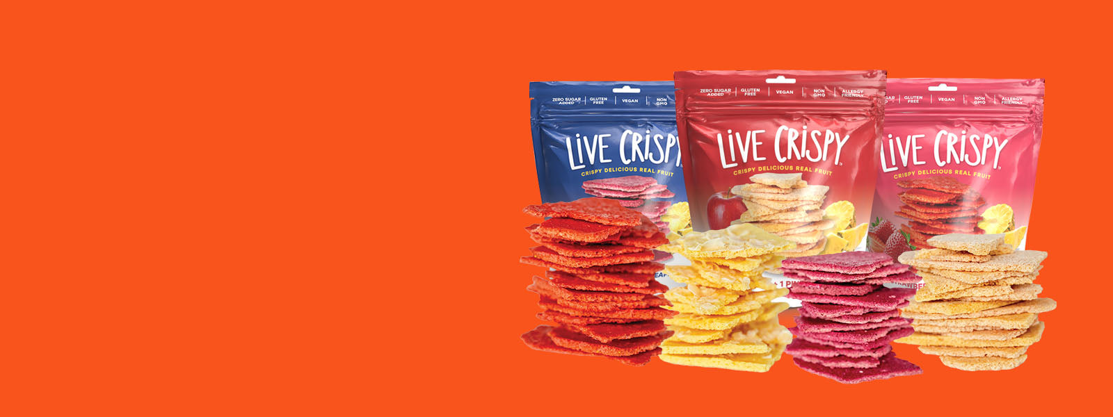 All Natural Crispy Fruit Chips Made Only with Real Fruit – Live Crispy